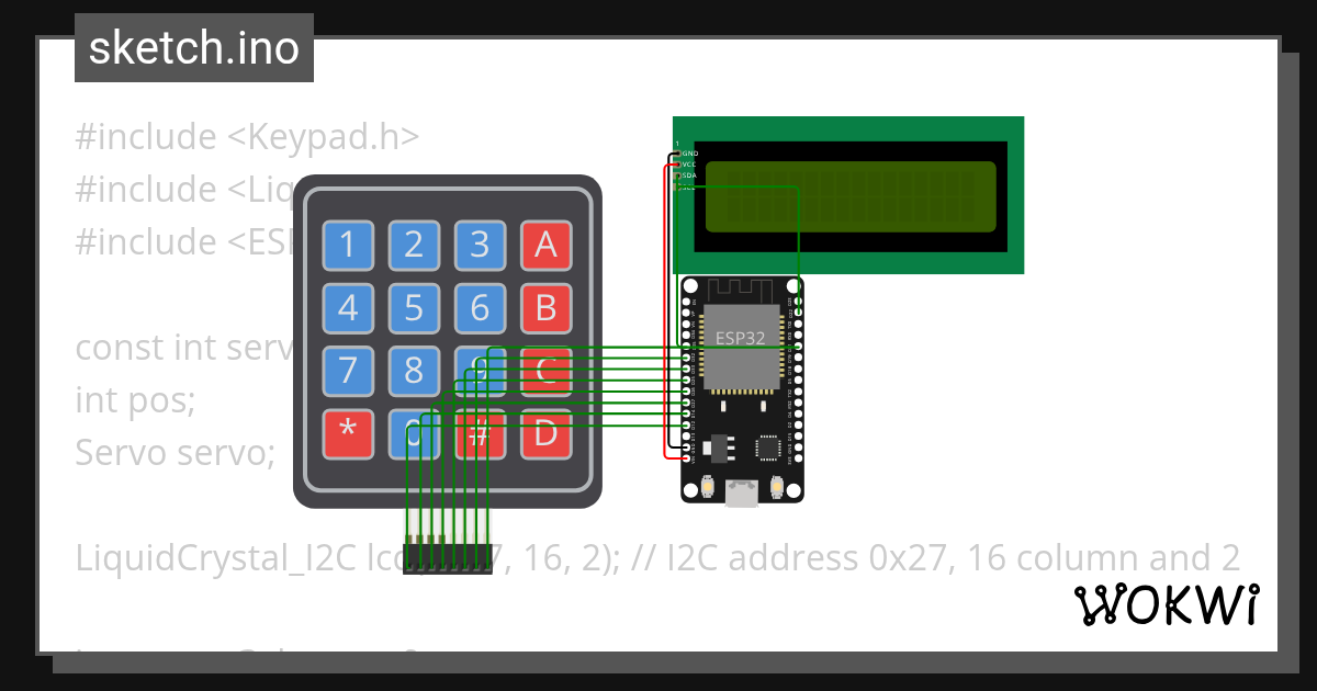 Keypad Copy Wokwi Esp32 Stm32 Arduino Simulator 9694