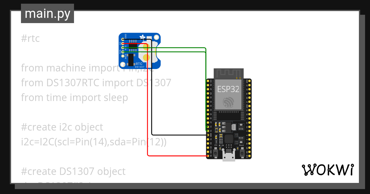 RTC - Wokwi ESP32, STM32, Arduino Simulator