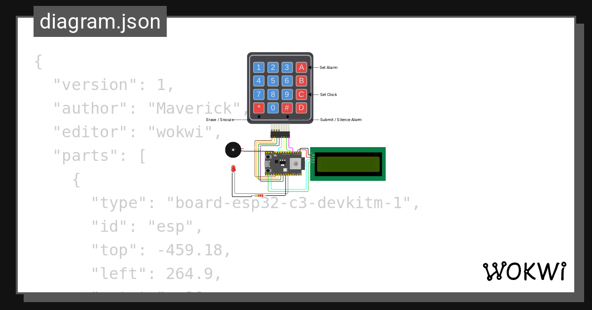 Alarm Wokwi Esp32 Stm32 Arduino Simulator 0918