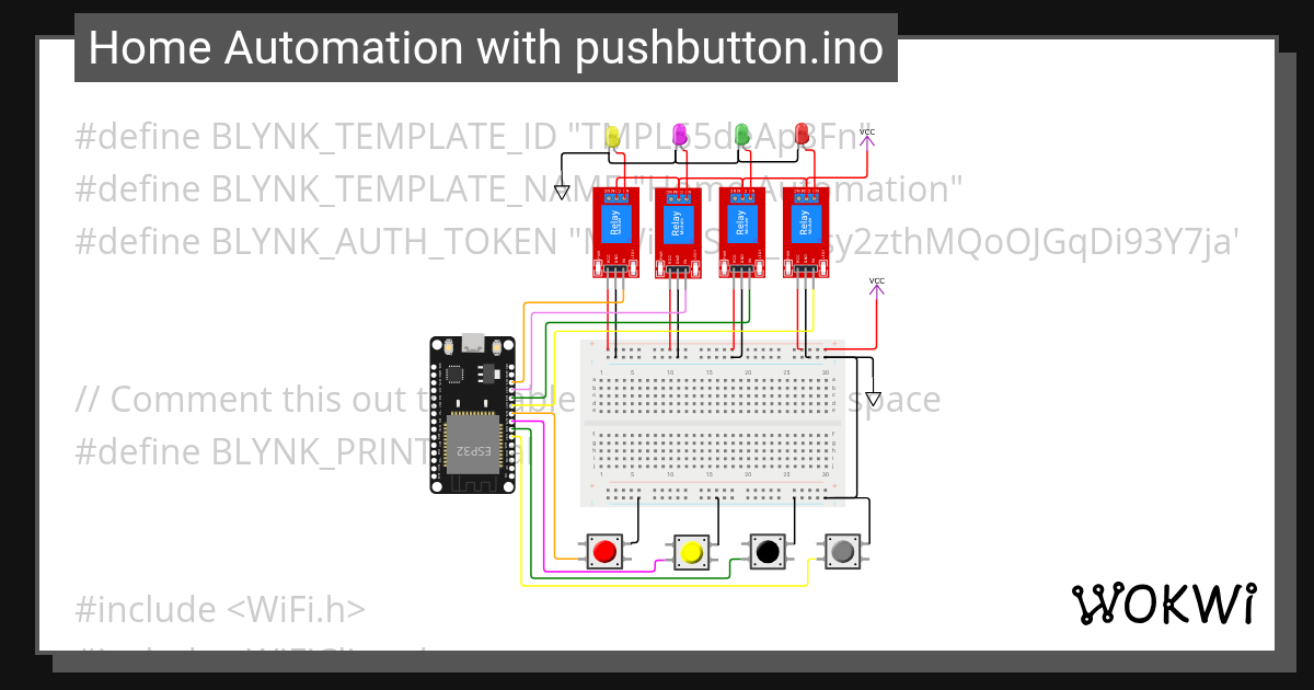 Home Automation with pushbutton.ino Copy (2) - Wokwi ESP32, STM32, Arduino Simulator