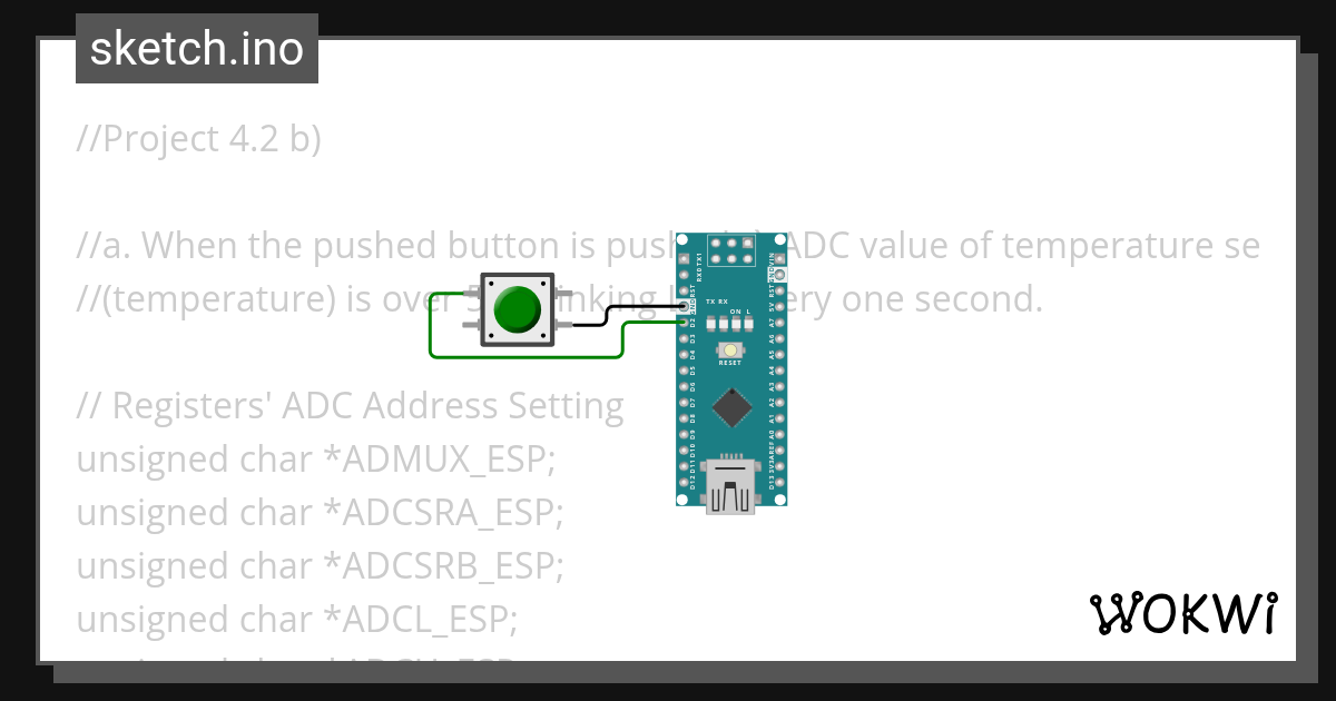 Project 4.2 b) - Wokwi ESP32, STM32, Arduino Simulator