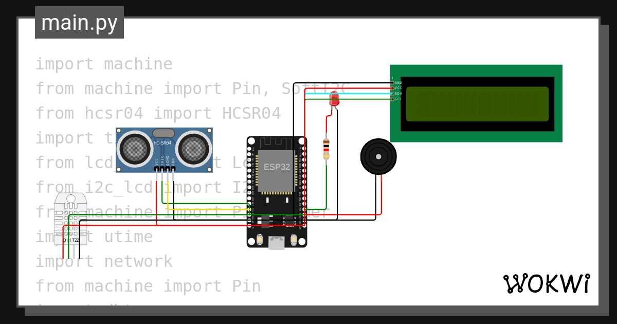 Security Sensor Wokwi Esp32 Stm32 Arduino Simulator 4474