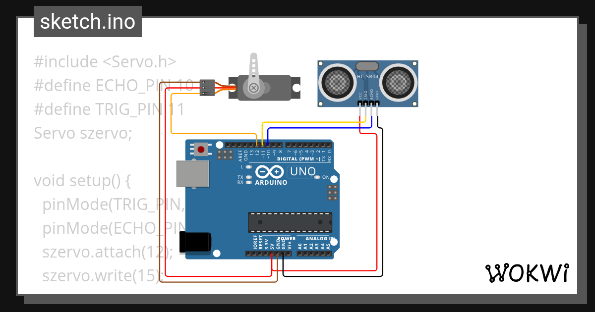 Radar Wokwi Esp32 Stm32 Arduino Simulator 