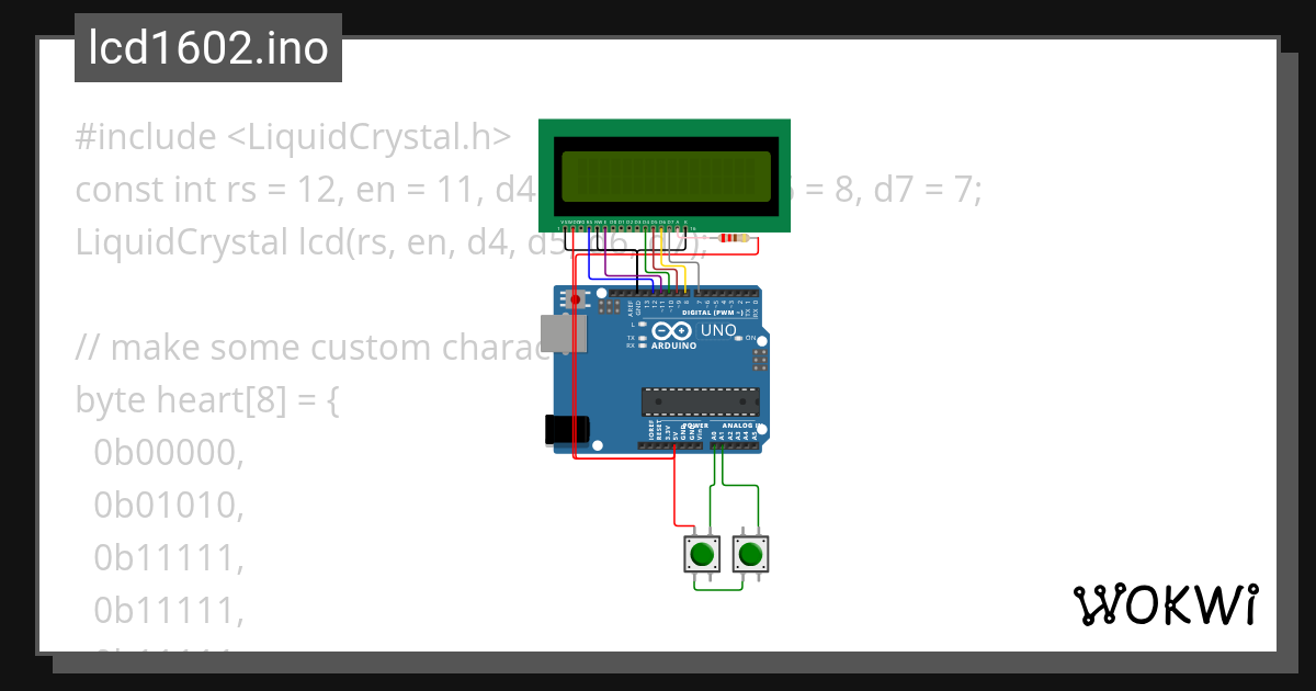 Cutom Karakter Copy Wokwi Esp32 Stm32 Arduino Simulator