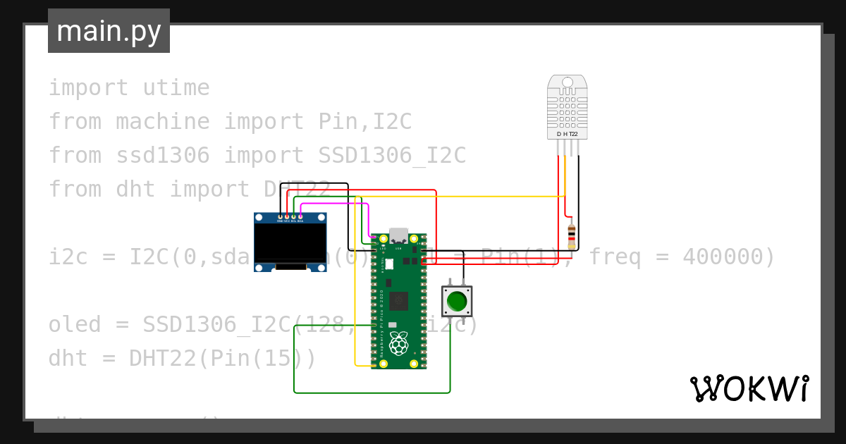 Oled Knop Dht22 Wokwi Esp32 Stm32 Arduino Simulator