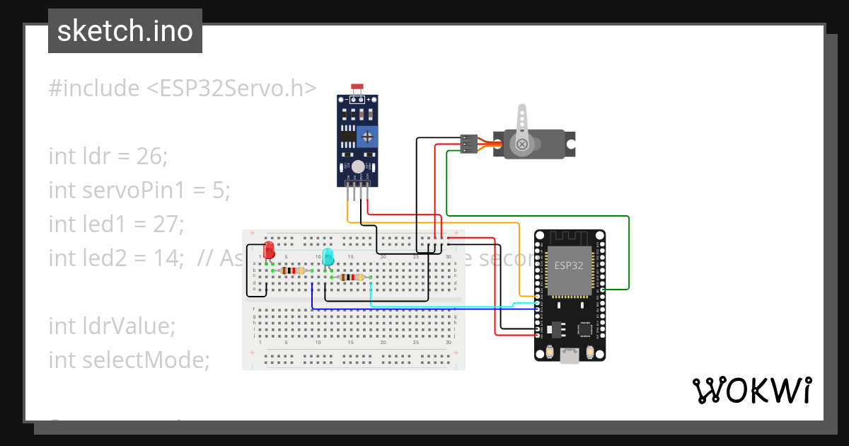 smart cloath drying syastem - Wokwi ESP32, STM32, Arduino Simulator