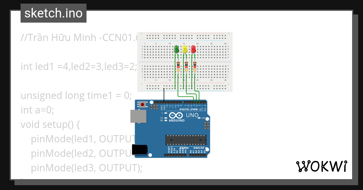 Giao Thông Wokwi Esp32 Stm32 Arduino Simulator 8138