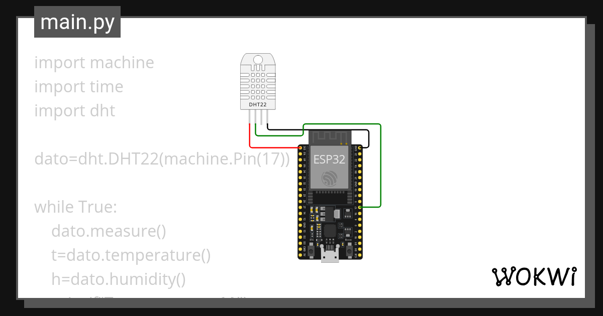 Sensor Temperaturahumedad Wokwi Esp32 Stm32 Arduino Simulator 