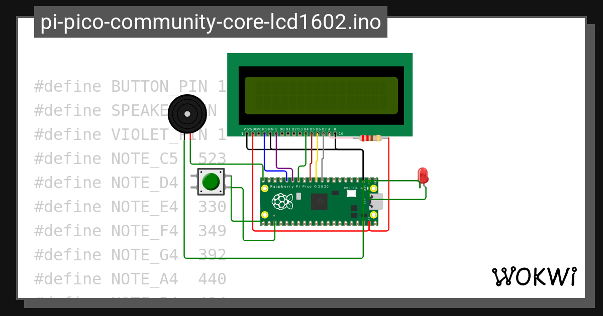 Pi Pico Community Core O Copy Wokwi Esp32 Stm32 Arduino Simulator