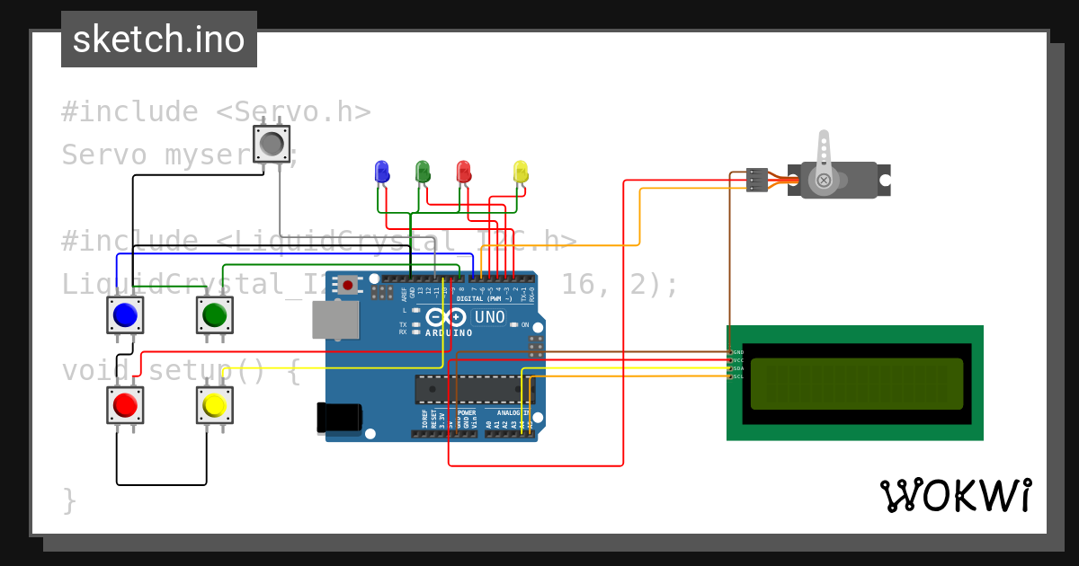 ตัวอย่างสอบ Wokwi Esp32 Stm32 Arduino Simulator 