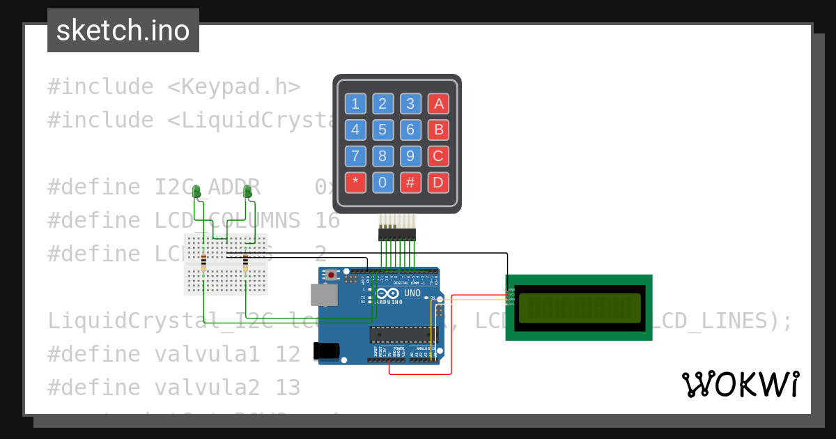 Programa Cofre Wokwi Esp32 Stm32 Arduino Simulator