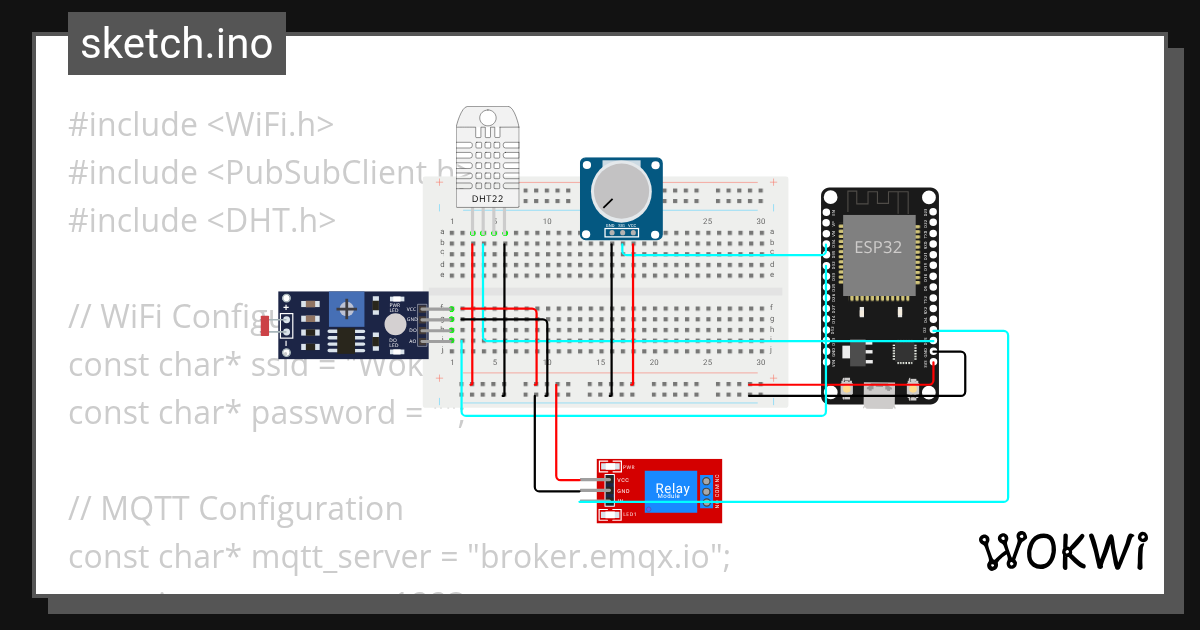 DHT11 & LDR Copy - Wokwi ESP32, STM32, Arduino Simulator DHT11 & LDR Copy - Wokwi ESP32, STM32, Arduino Simulator