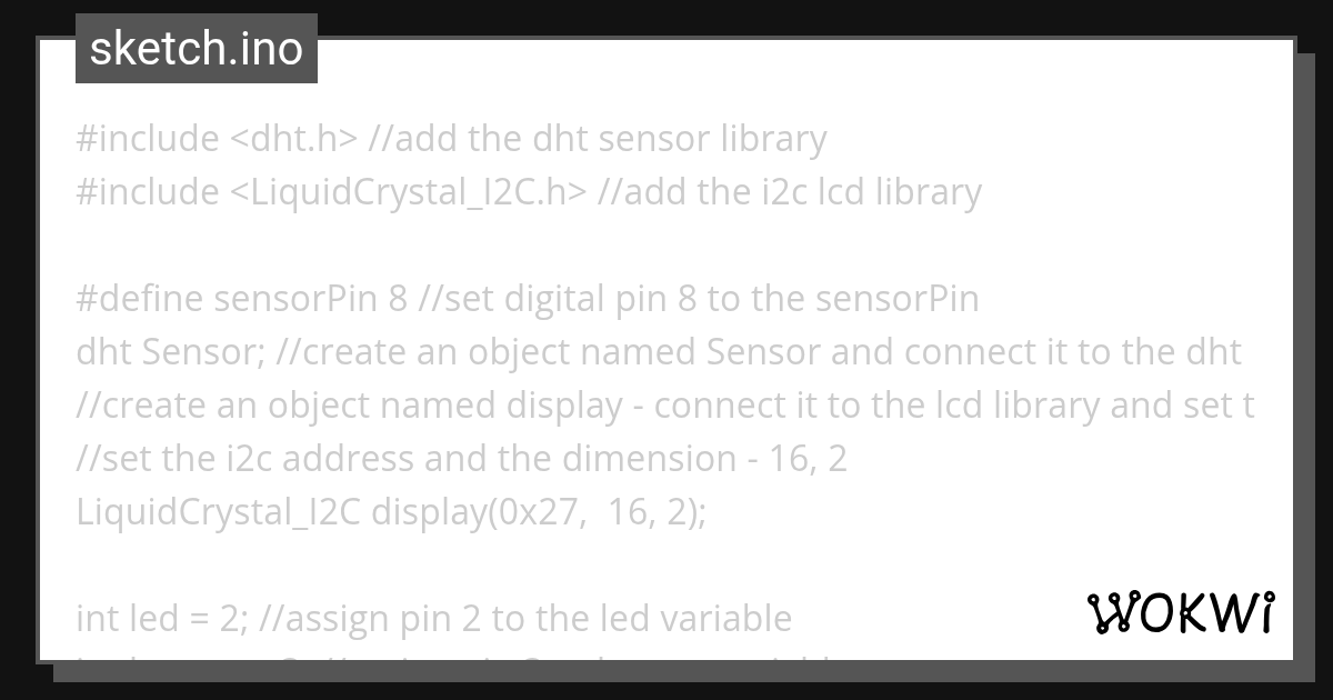 Lcd dht MODIFIED - Wokwi ESP32, STM32, Arduino Simulator