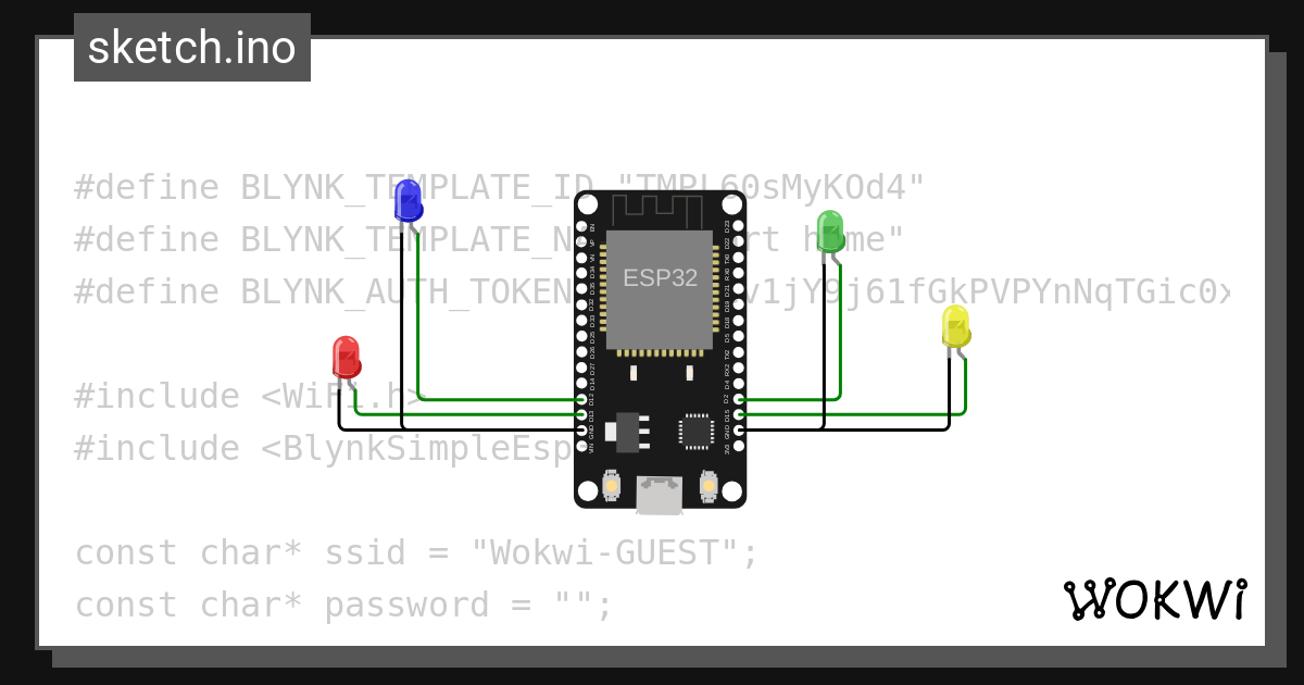 Smart Home Wokwi Esp32 Stm32 Arduino Simulator 4880