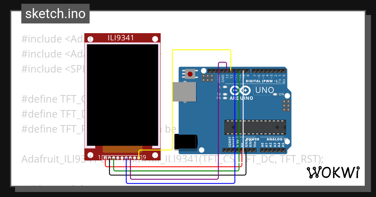 uno tft ili9341 demo greed shapes by atpdnc11 - Wokwi ESP32, STM32, Arduino Simulator