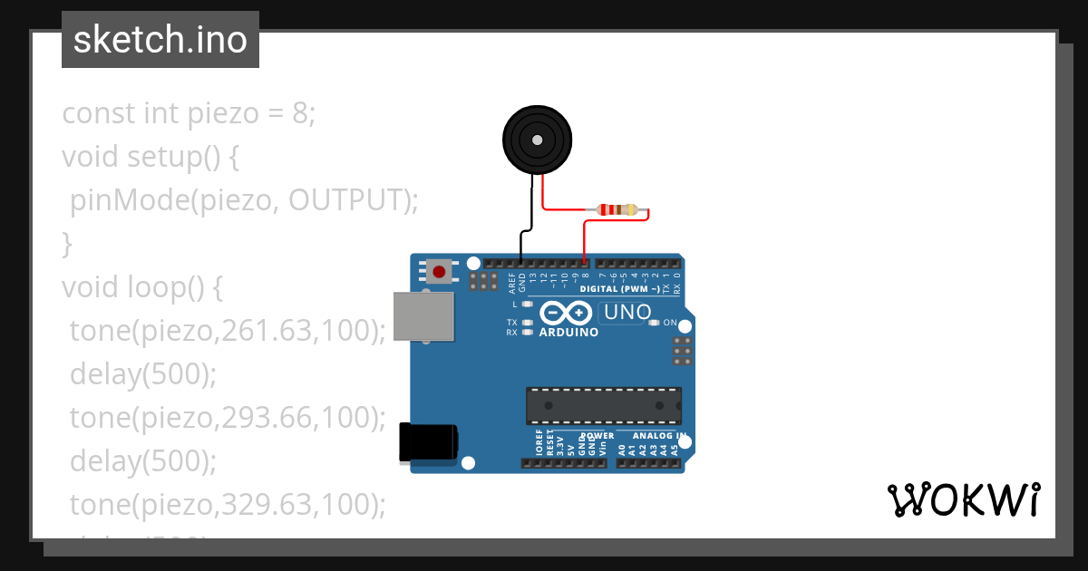 Bocina Ramiro Galindo Wokwi Esp32 Stm32 Arduino Simulator 