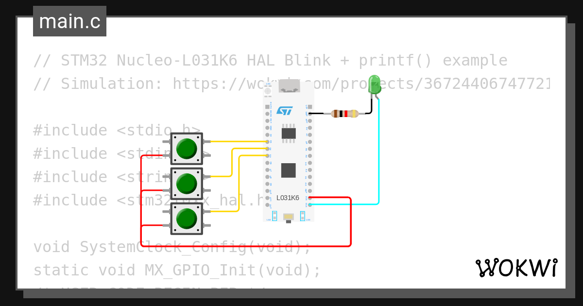 St Nucleo L031 Logic Operations Copy Wokwi Esp32 Stm32 Arduino Simulator