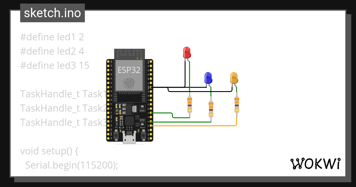 VSKtIoT LAB 8 - Wokwi ESP32, STM32, Arduino Simulator