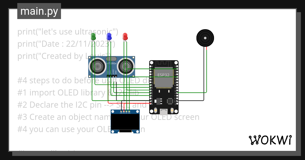 ultrasonic - Wokwi ESP32, STM32, Arduino Simulator