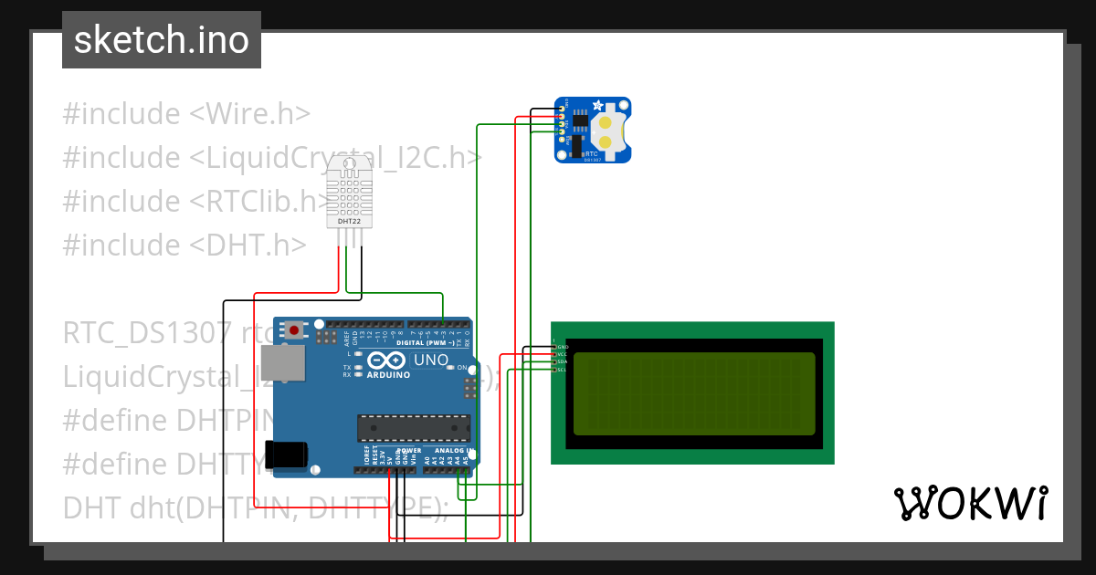 sensor dan waktu t.rtc - Wokwi ESP32, STM32, Arduino Simulator
