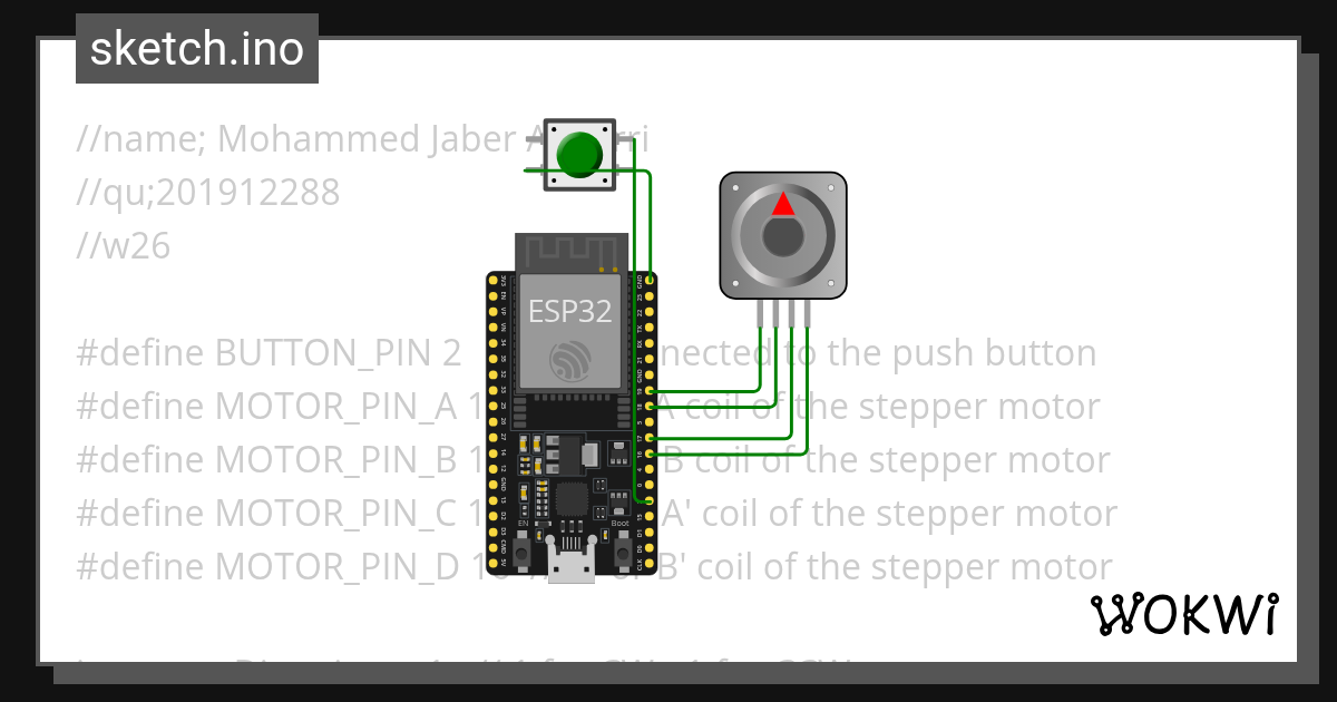 exam - Wokwi ESP32, STM32, Arduino Simulator