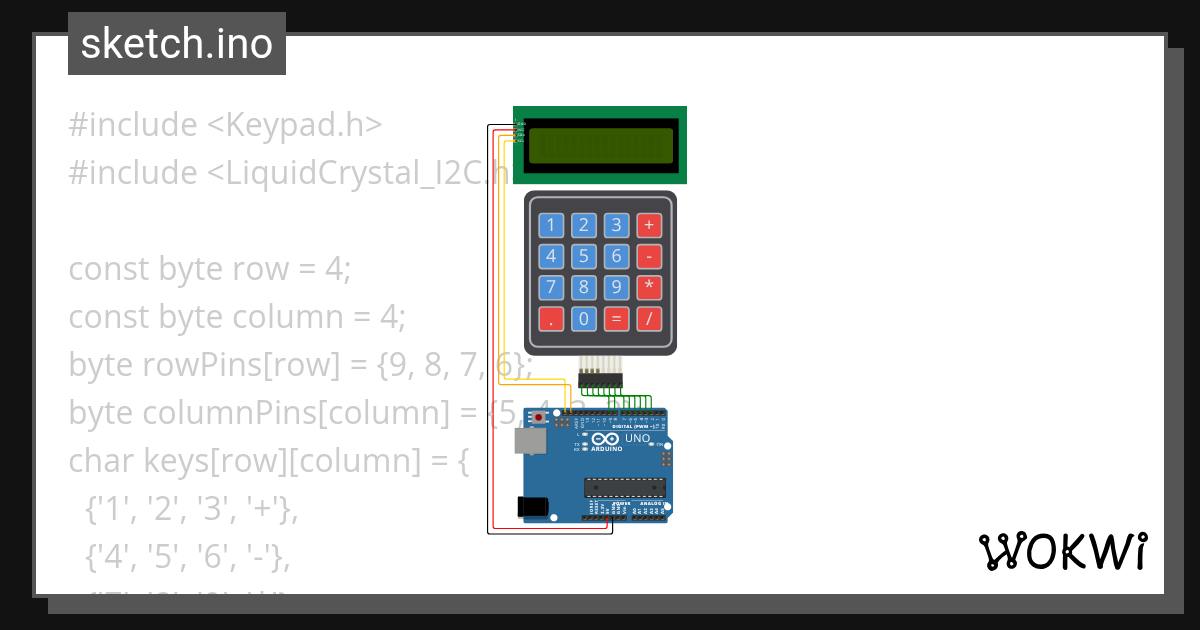 PAS 4 - Calculator - Wokwi ESP32, STM32, Arduino Simulator