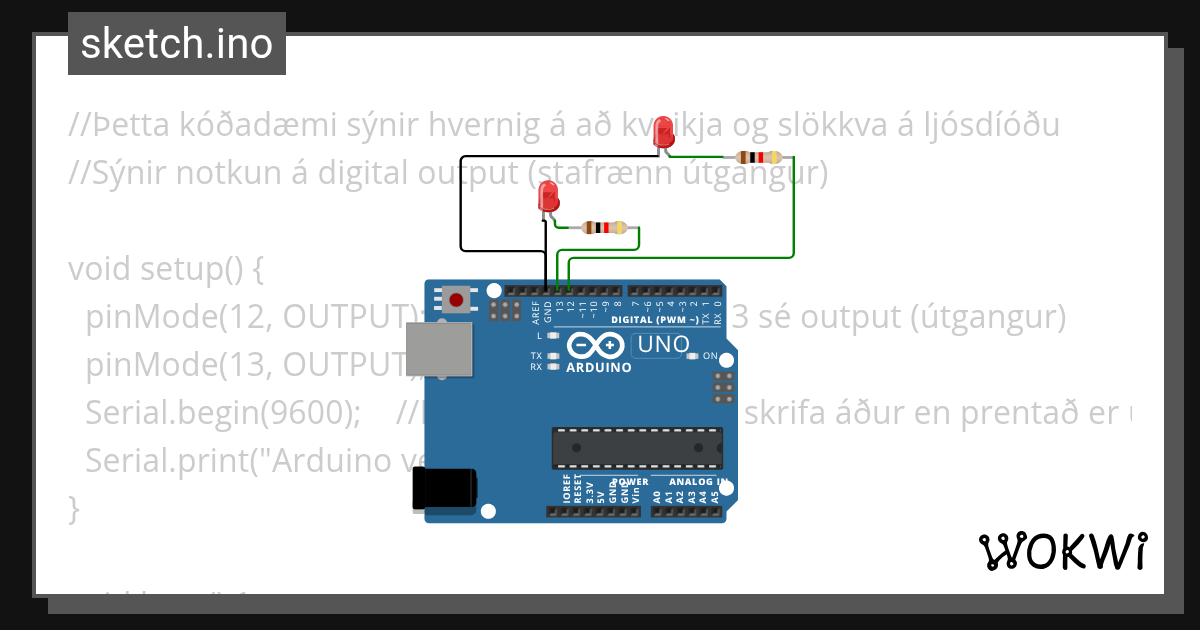 Arduino Verkefni 02 Wokwi Esp32 Stm32 Arduino Simulator 