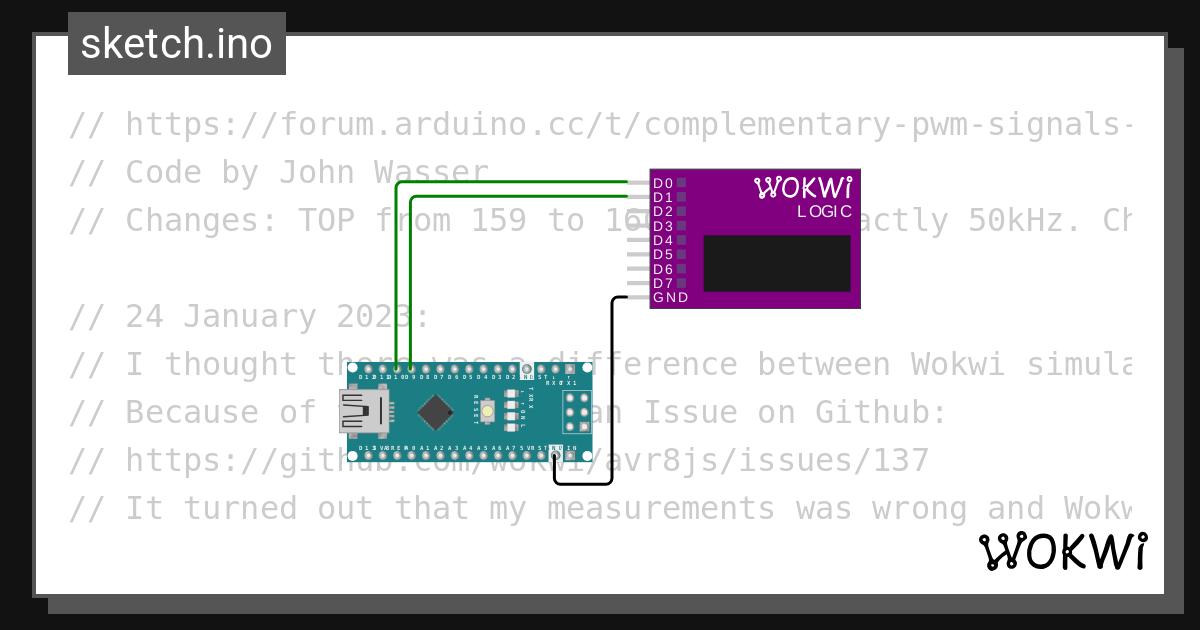 Pwm For 50hz Generation Wokwi Esp32 Stm32 Arduino Simulator