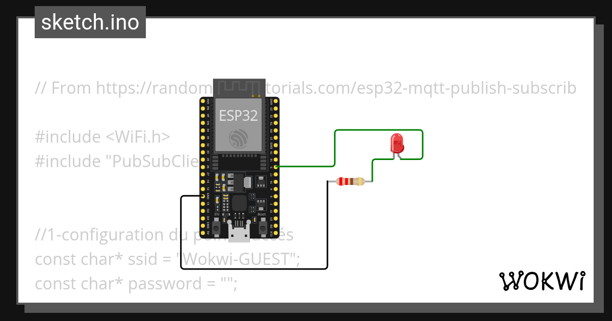 Led - Wokwi ESP32, STM32, Arduino Simulator