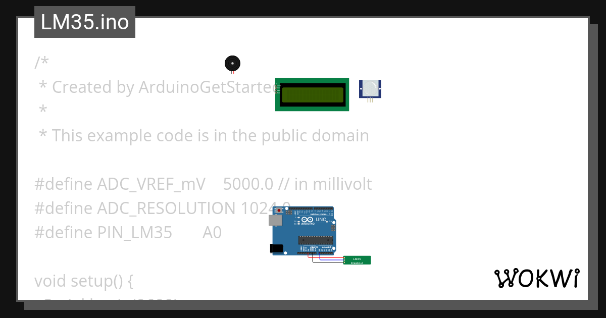 Lm35 Wokwi Esp32 Stm32 Arduino Simulator 