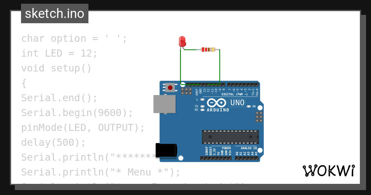 Apagar Y Enceder Led Wokwi Esp32 Stm32 Arduino Simulator 2014