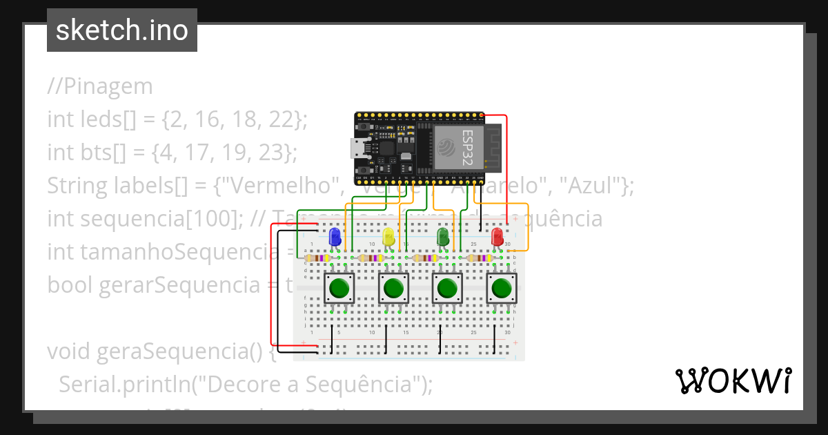 Prática 8 - Wokwi ESP32, STM32, Arduino Simulator
