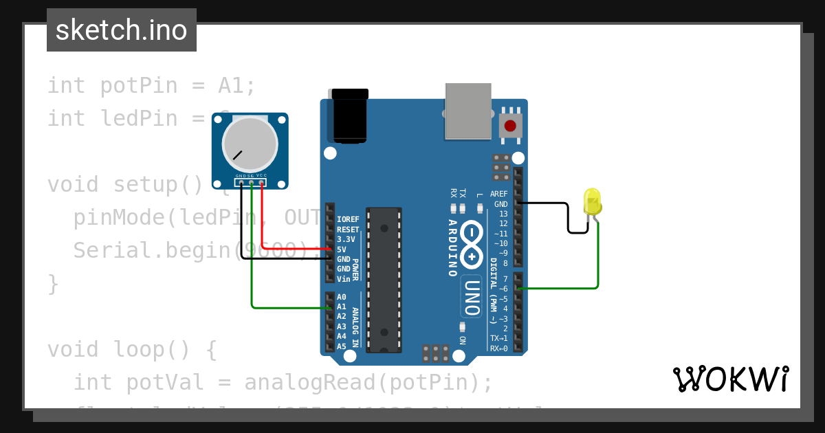 Dimmable Led Wokwi Esp32 Stm32 Arduino Simulator 8940