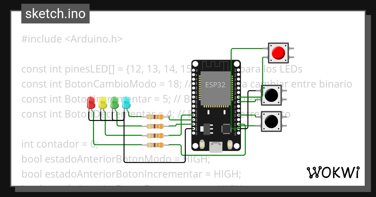 lab2 - Wokwi ESP32, STM32, Arduino Simulator
