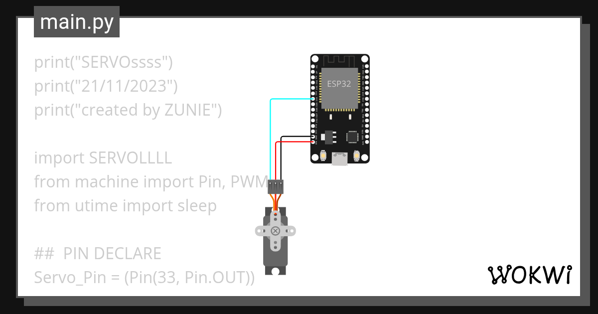 SERVO - Wokwi ESP32, STM32, Arduino Simulator