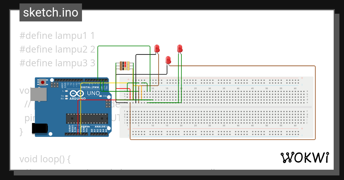 belajar arduino - Wokwi ESP32, STM32, Arduino Simulator