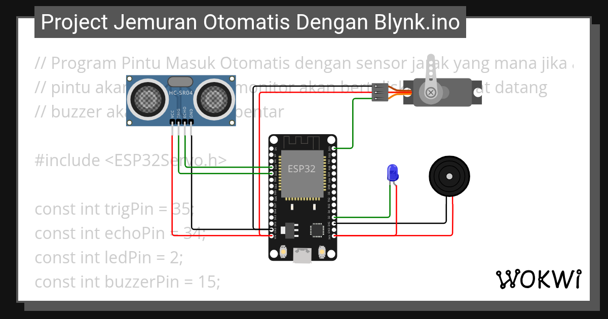 Penyambut tamu - Wokwi ESP32, STM32, Arduino Simulator