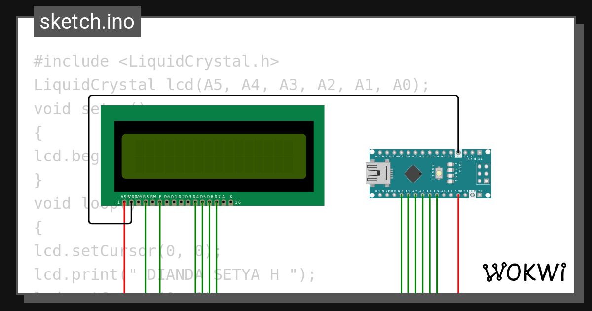 Latihan 1 Lcd Wokwi Esp32 Stm32 Arduino Simulator 0735