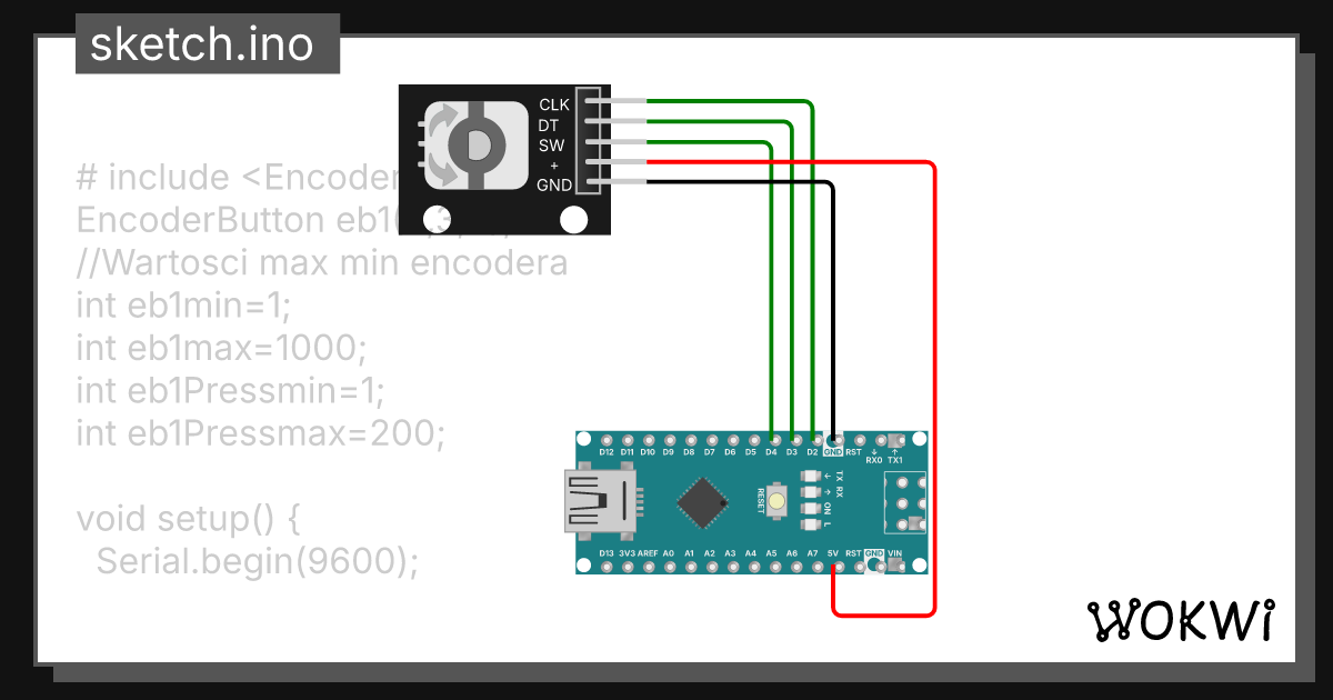EncoderButtonMinMax - Wokwi ESP32, STM32, Arduino Simulator