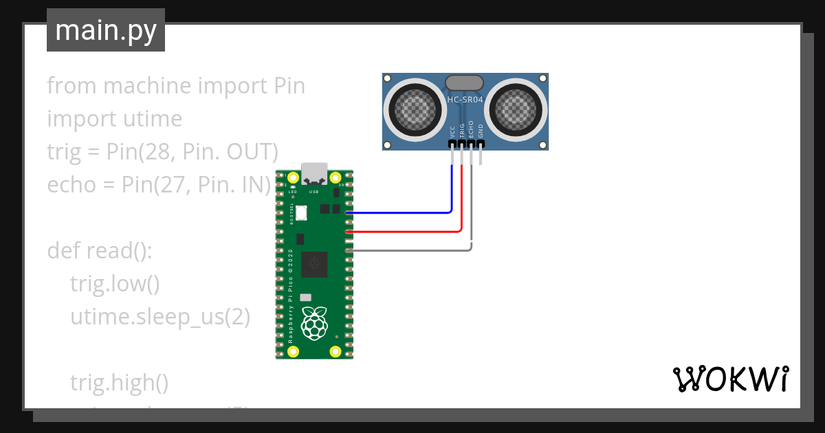 Sensor Ultrasonico Wokwi Esp32 Stm32 Arduino Simulator 