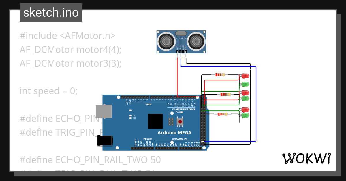 Train Control ASync - Wokwi ESP32, STM32, Arduino Simulator