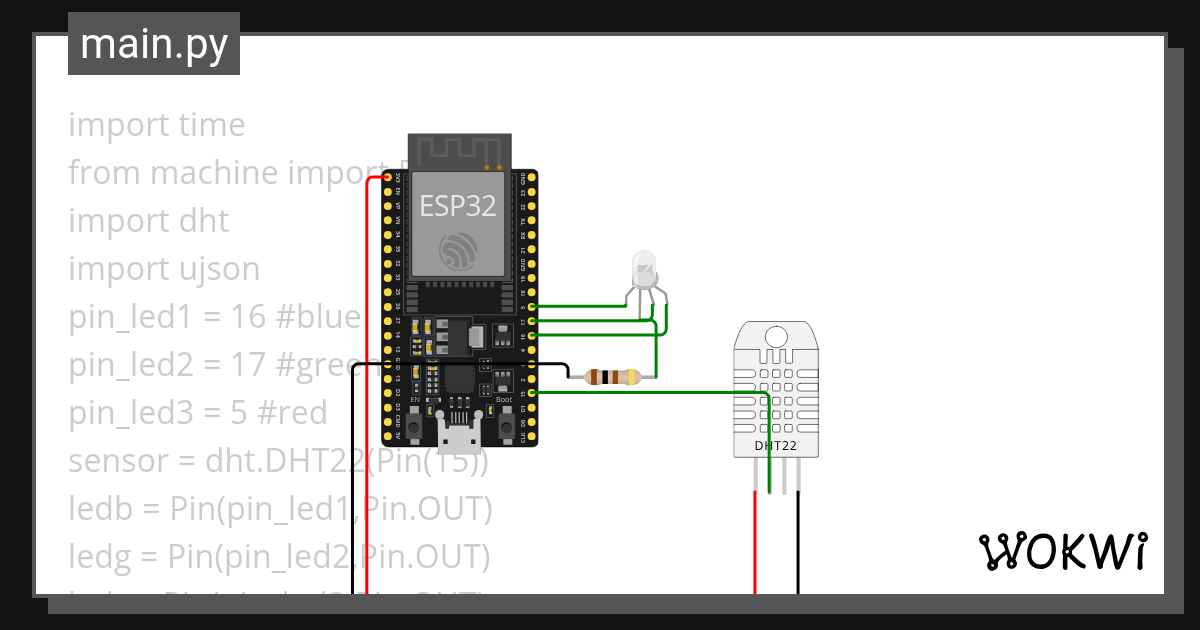 dht_leds_deafio2_pytime - Wokwi ESP32, STM32, Arduino Simulator