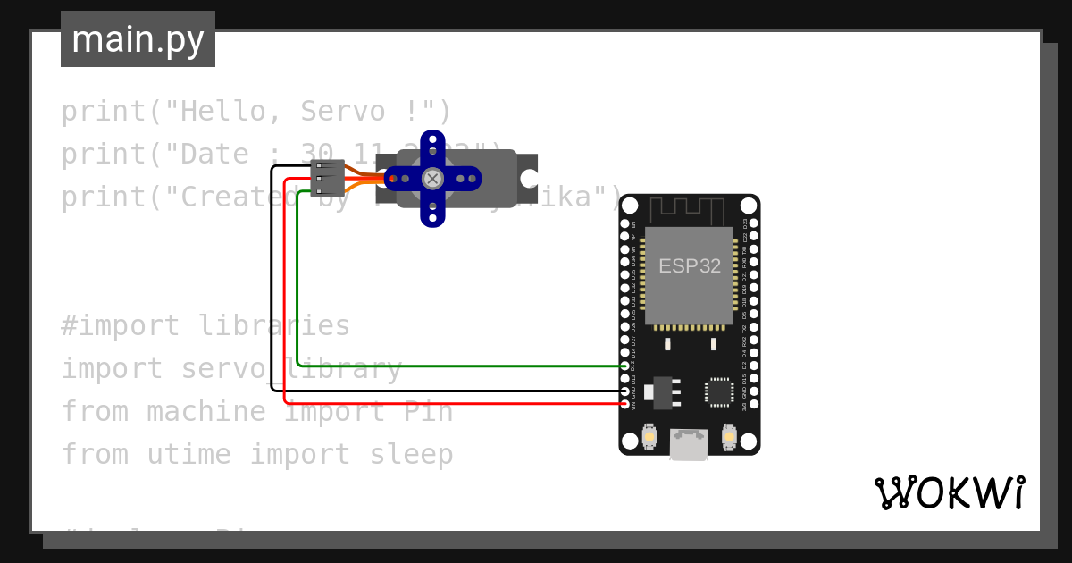 Servo Motor Wokwi Esp32 Stm32 Arduino Simulator 2476