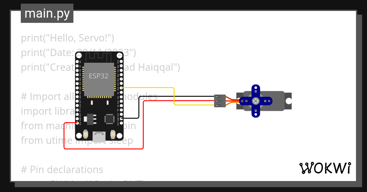 Servo - Wokwi ESP32, STM32, Arduino Simulator