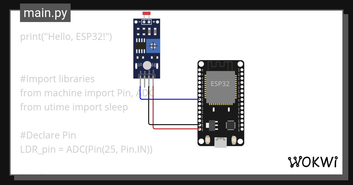 light intensity major - Wokwi ESP32, STM32, Arduino Simulator