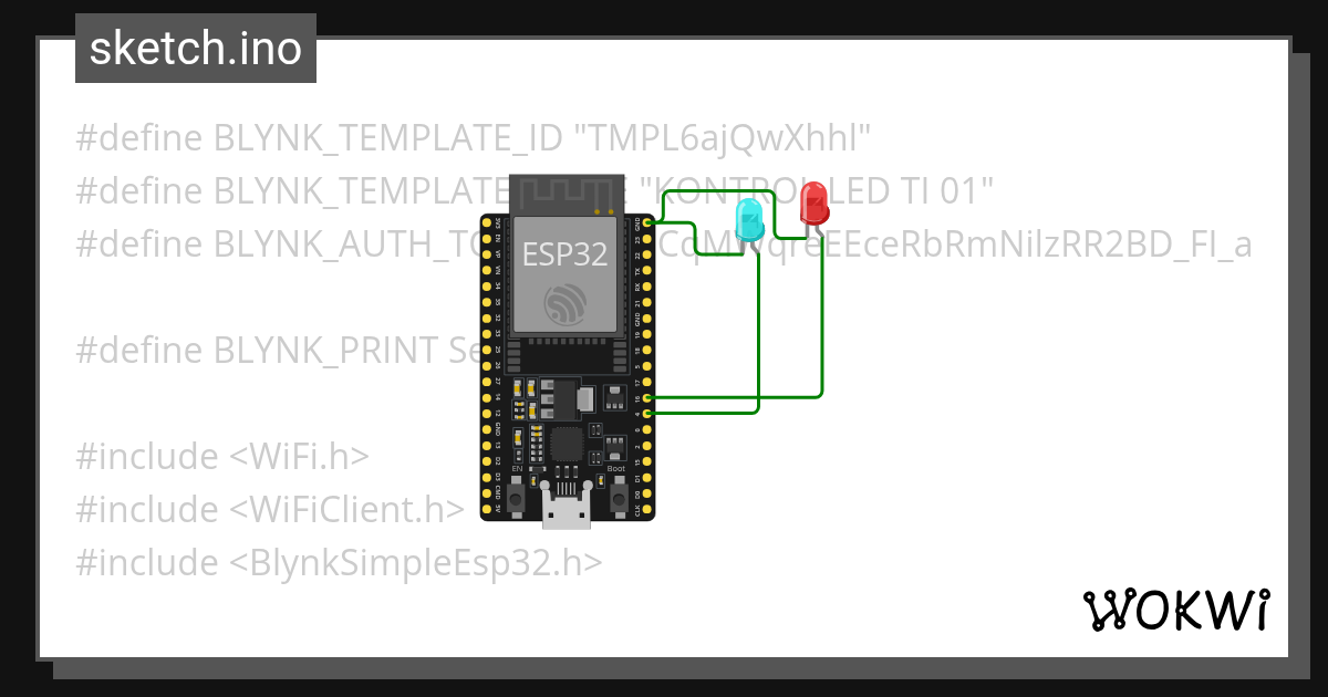 Percobaan Wokwi Esp32 Stm32 Arduino Simulator