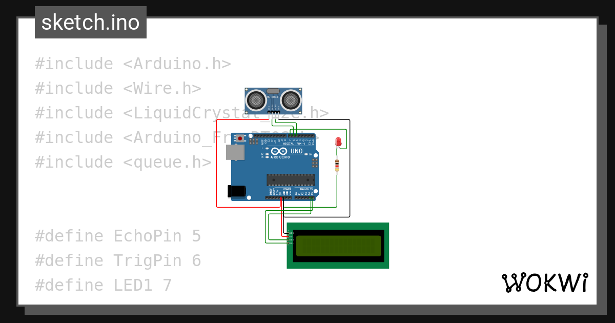 Try Ultrasound Sensor With Freertos Wokwi Esp32 Stm32 Arduino Simulator