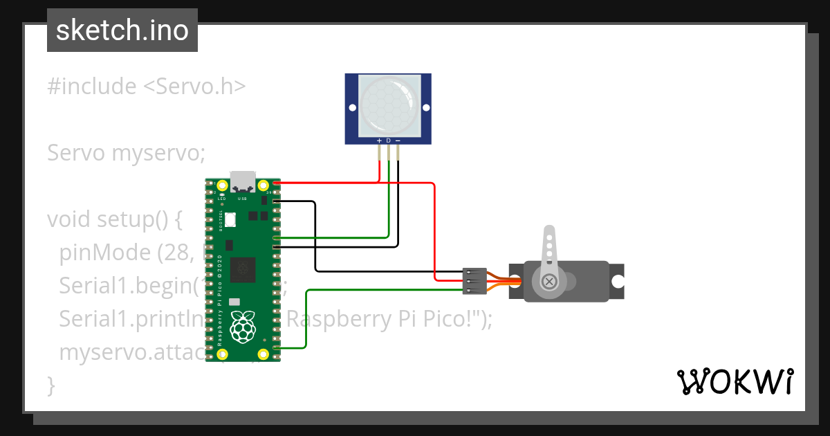 Motion Sensor Wokwi Esp32 Stm32 Arduino Simulator 9086