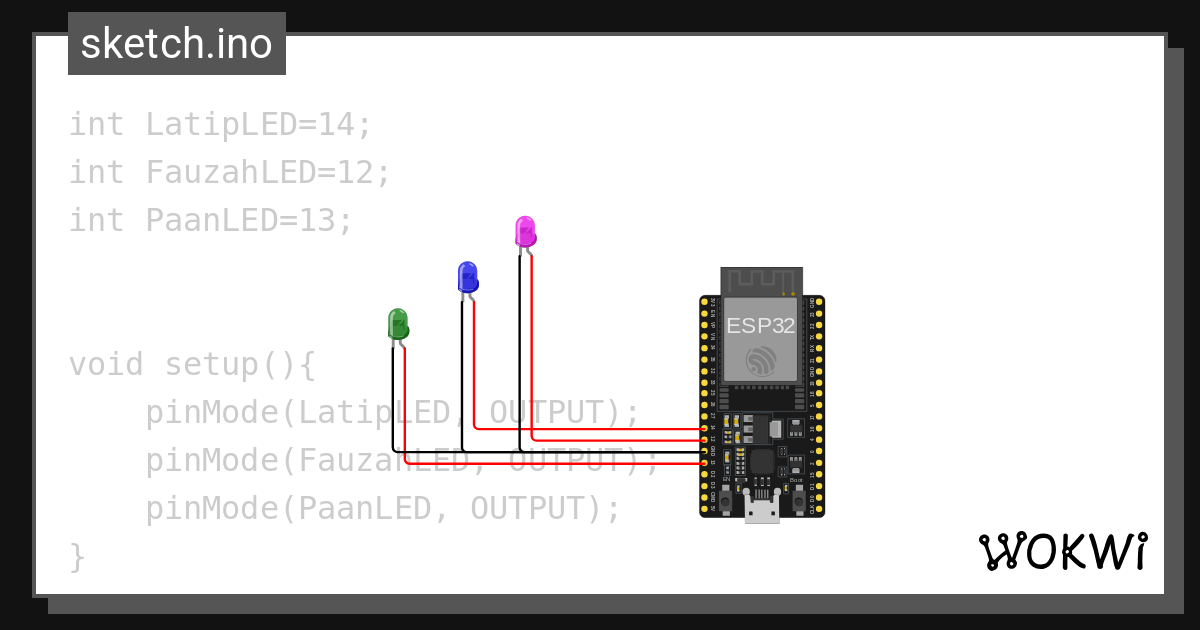 Led Blink Wokwi Esp32 Stm32 Arduino Simulator 1839