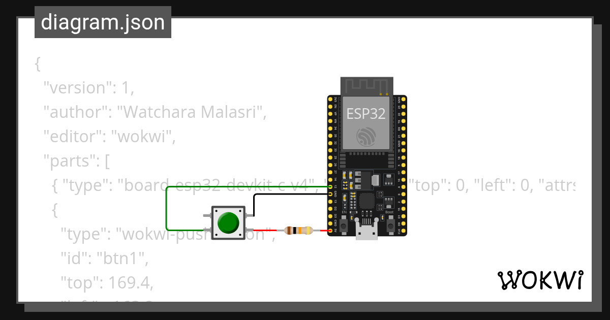 Esan hackaton นายวัชระ มาลาศรี 400 2.2.6 part 2 - Wokwi ESP32, STM32, Arduino Simulator